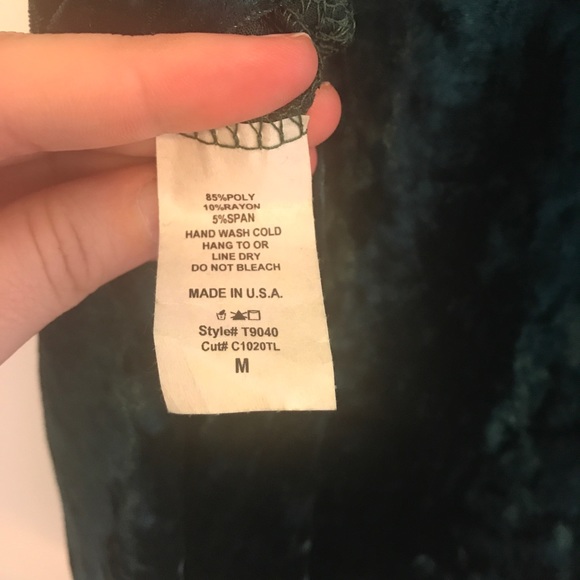 rae mode | Tops | Rae Mode Boutique Green Velvet Tunic Top M | Poshmark